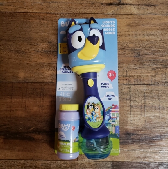 Disney | Toys | Bluey Lights And Sounds Bubble Wand | Poshmark